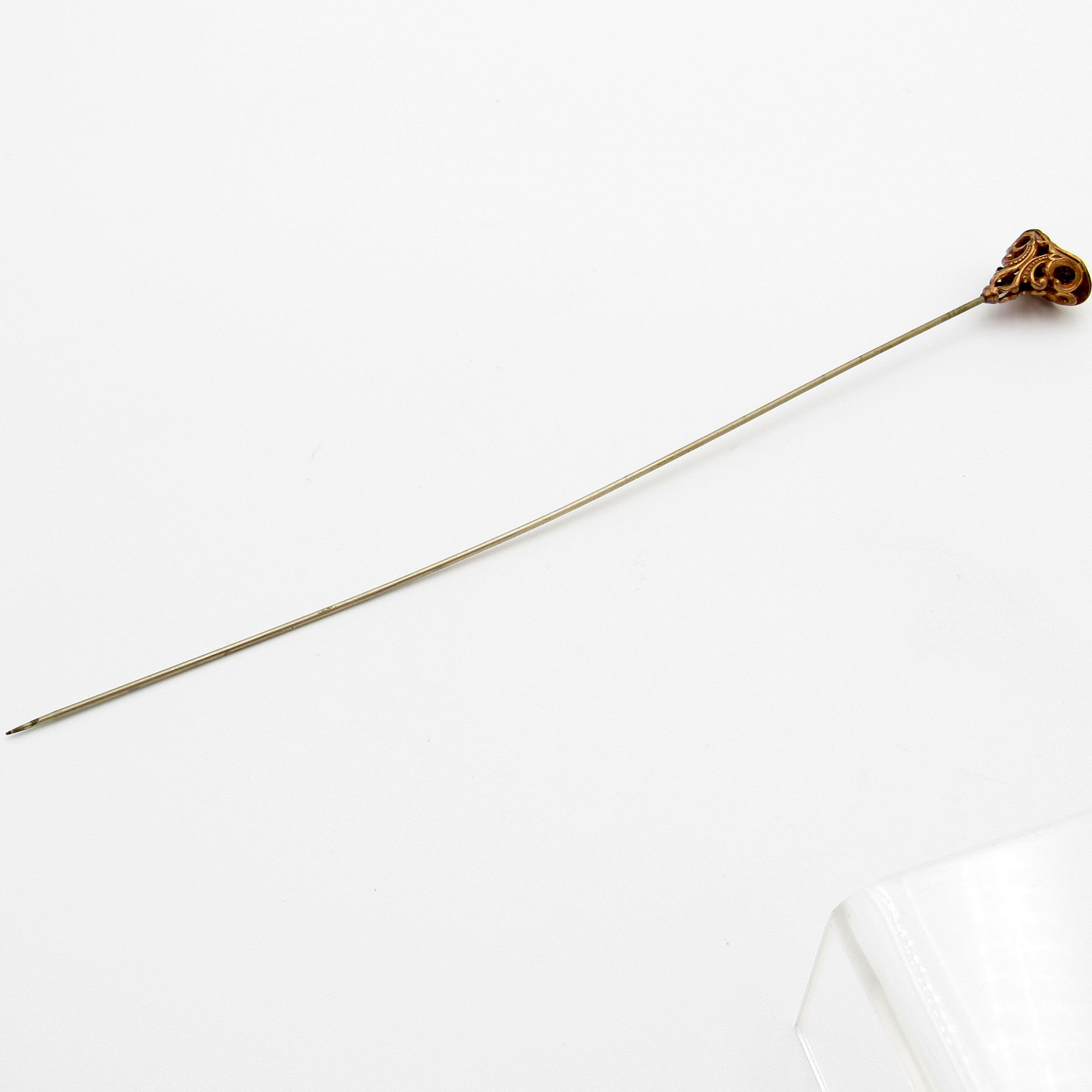 Antique Hatpin Brass Indian Top Hat Pin - Etsy UK