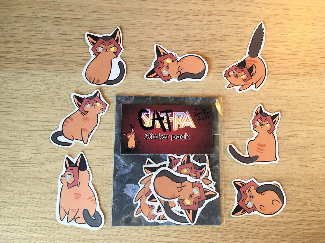 Cat-ra Sticker Pack | Etsy