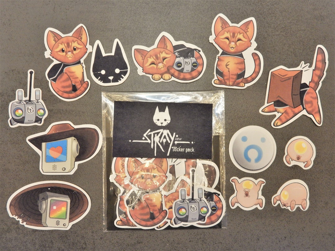 Stray Game Paper Sticker Pack - Etsy