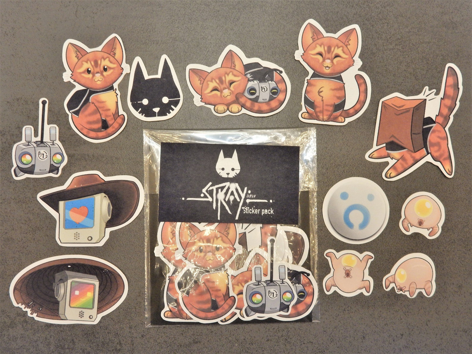 Stray Game Paper Sticker Pack - Etsy