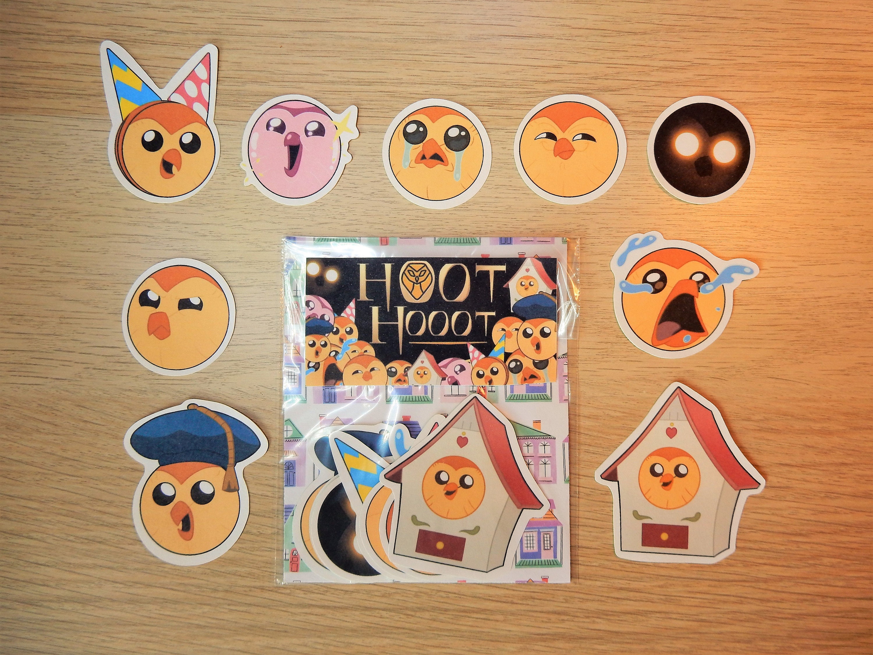 HOOT HOOT Sticker Pack - Etsy