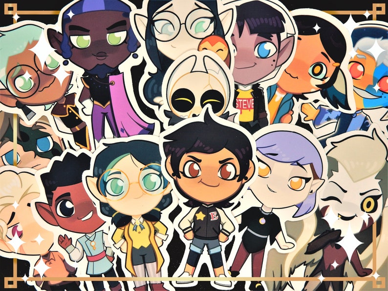 Owl House Cast Vinyl Stickers - Etsy
