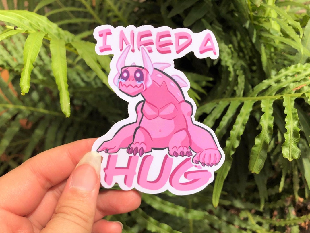 I Need a Hug Vinyl Sticker - Etsy