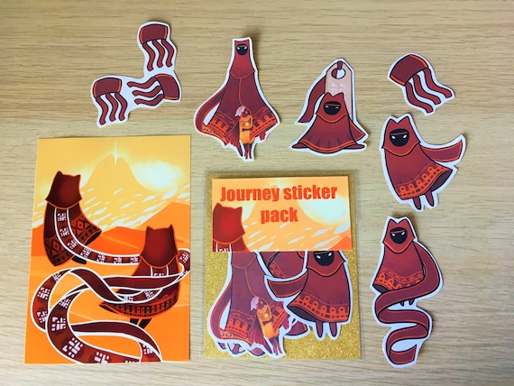 Journey small print and sticker pack | Etsy