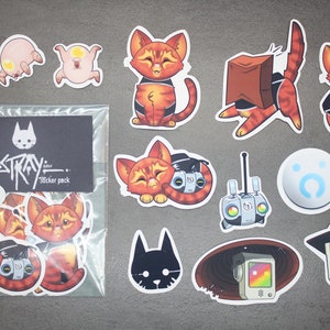 Stray Game Paper Sticker Pack - Etsy