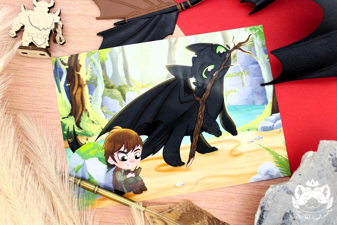 Drawing Time HTTYD Glossy A5 Fanart Print - Etsy