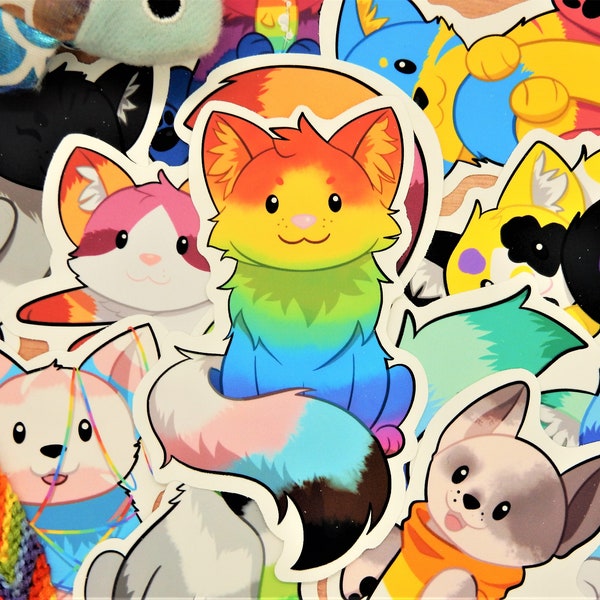 Pride Cat Stickers - Etsy