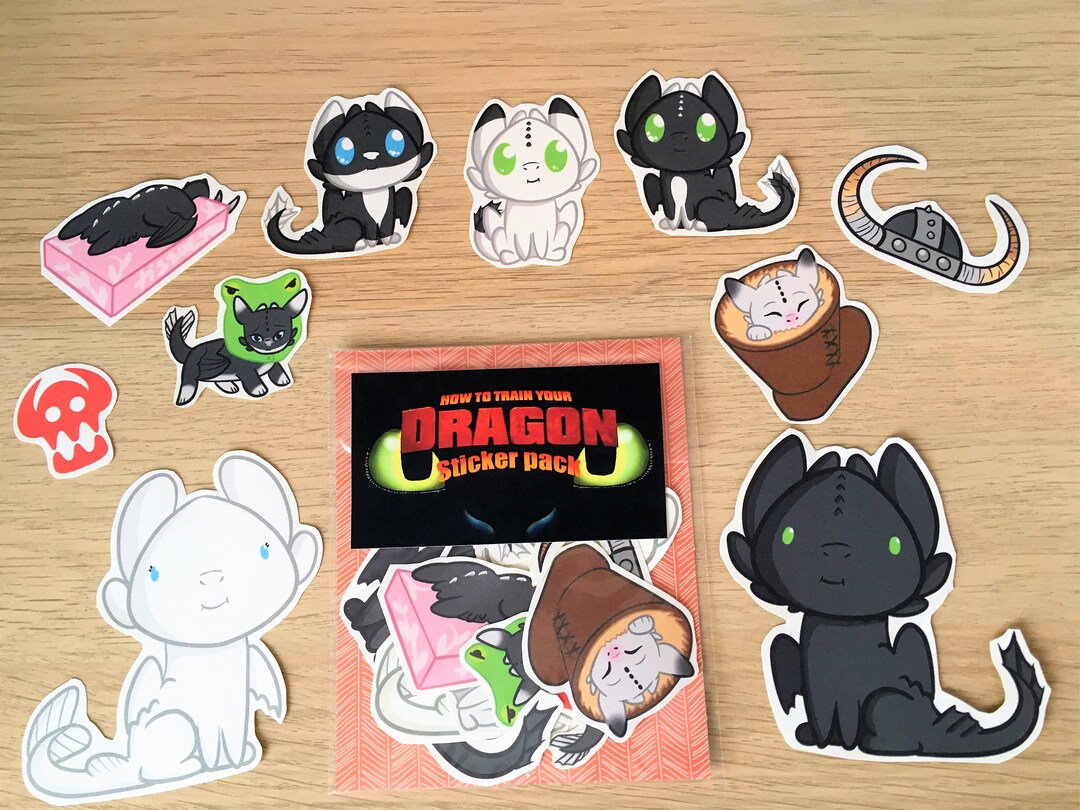Cute Nightfury Family Sticker Pack - Etsy