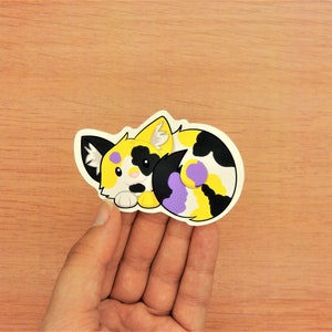 Vinyl Pride Cat Stickers - Etsy