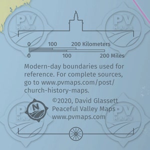 Church History Routes Map Premium-quality Poster | Study Aid | 18x12 ...