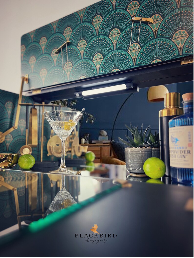 Art Deco Cocktail Cabinet Vintage Drinks Cabinet 1950s - Etsy