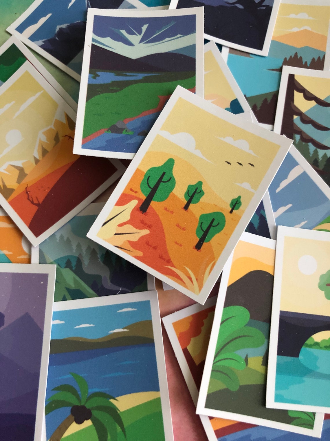 Landscape collection Stickers Multiple Sizes Multiple | Etsy