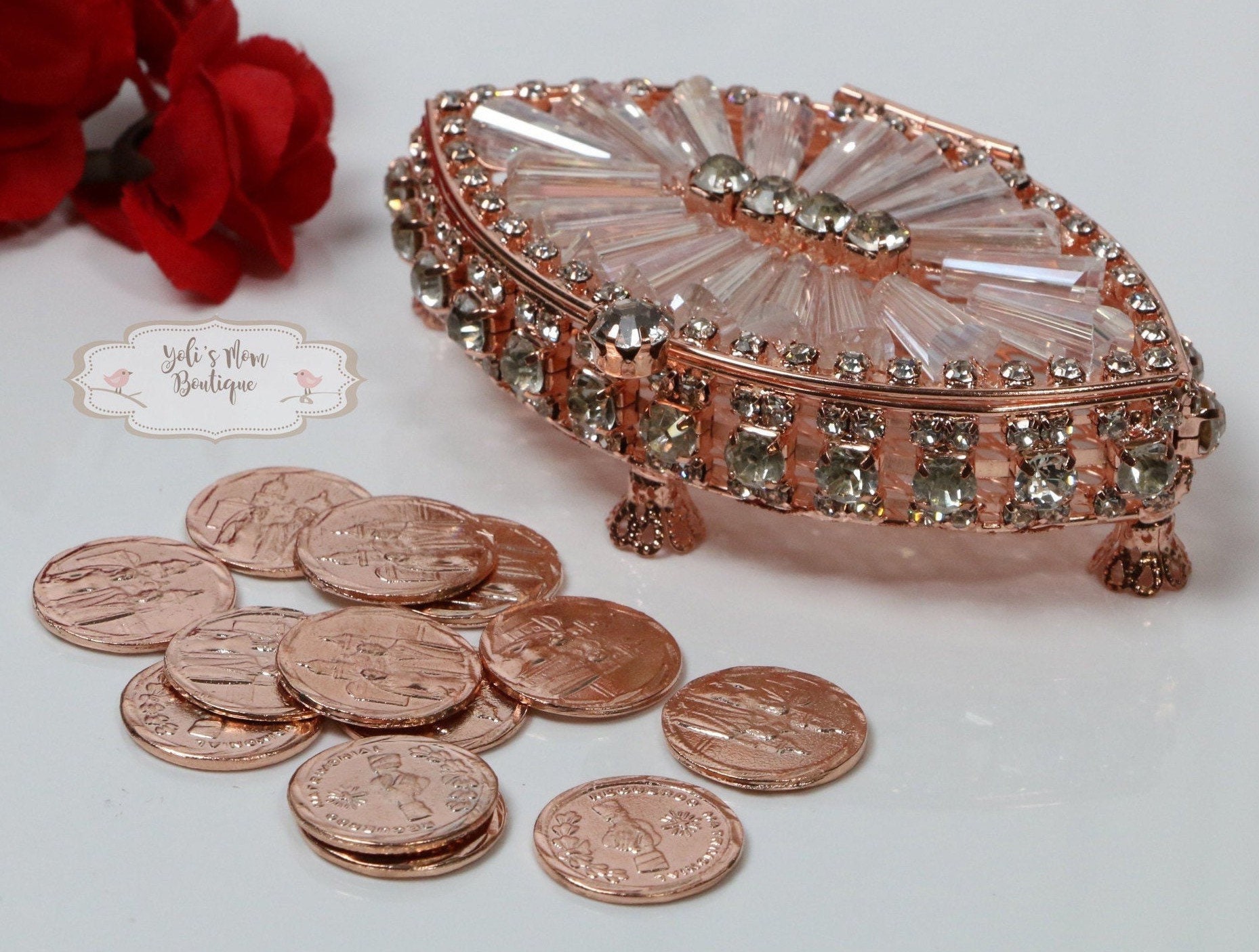 FAST SHIPPING!!! Beautiful Sparkling Bridal Arras Set, Gorgeous Crystal ...