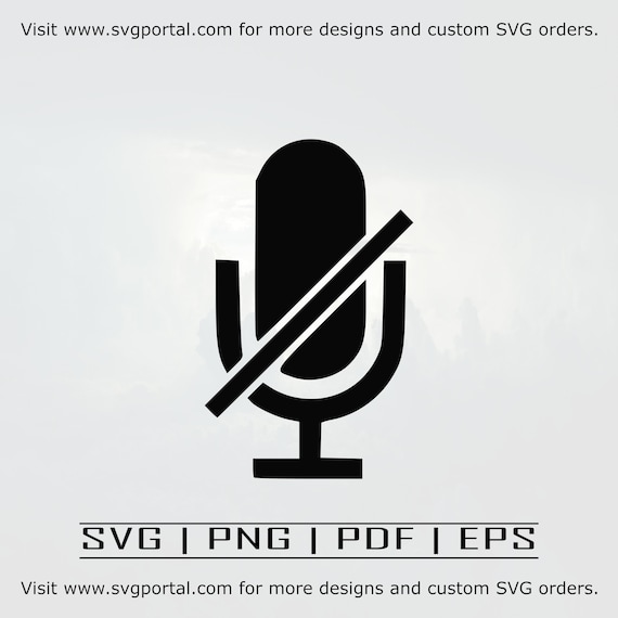 Microphone SVG Cut File | Etsy