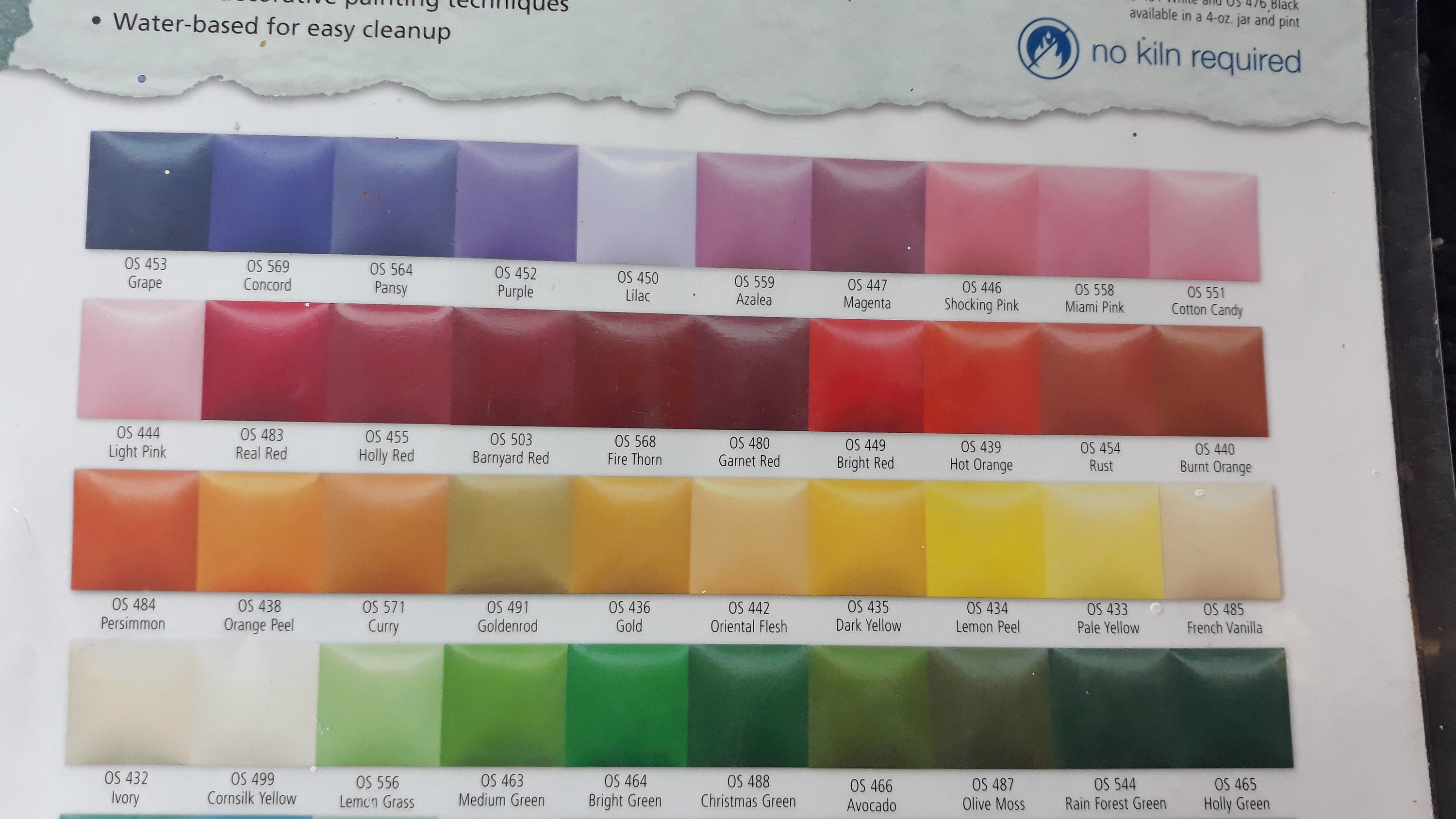 Duncan Bisq-stain Opaque Acrylic Paints Ceramic Bisque Paints - Etsy UK