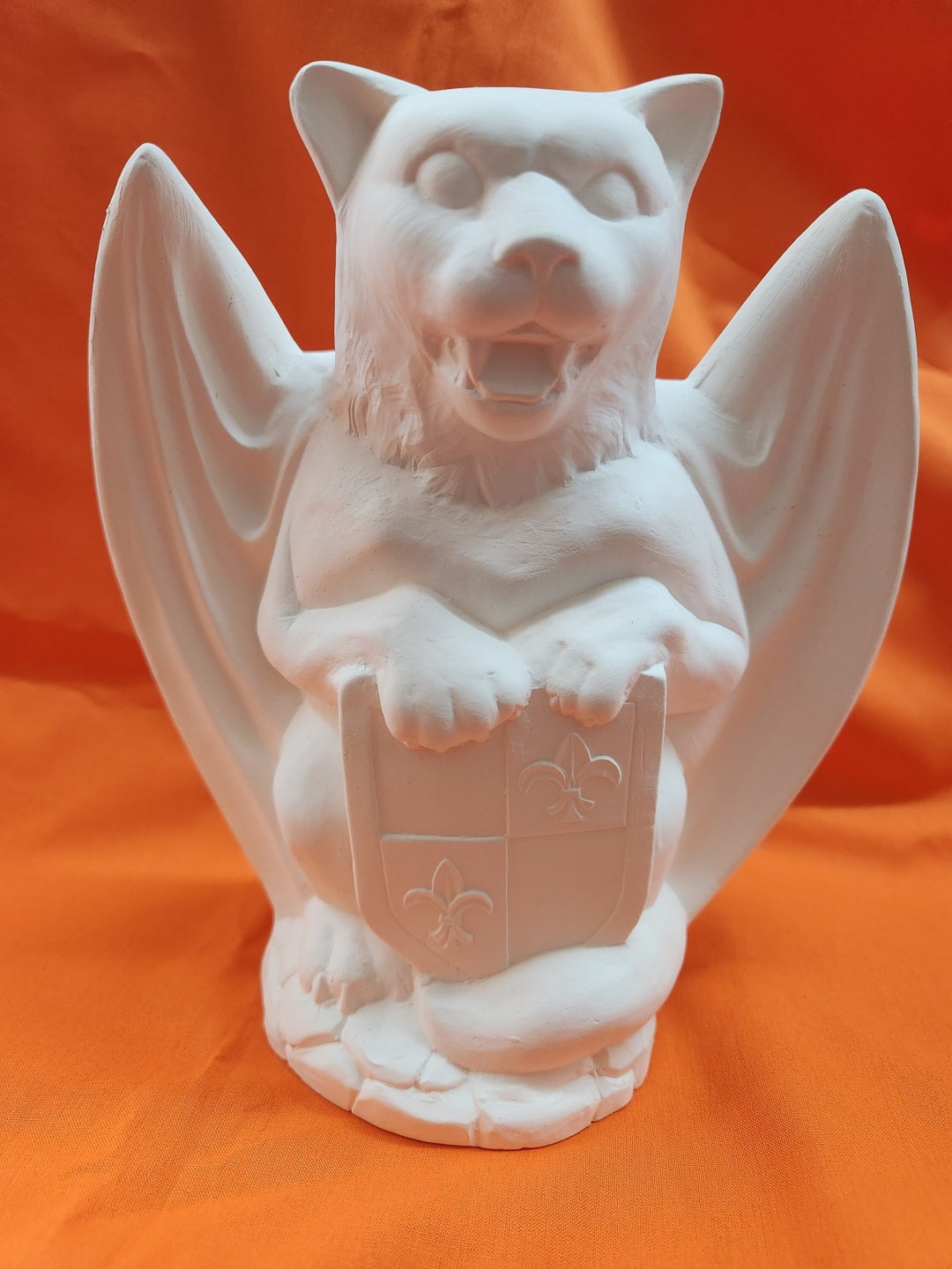 Gargoyle, Ceramic Gargoyle, Cat Gargoyle, Ceramic Cat Gargoyle, Gothic ...
