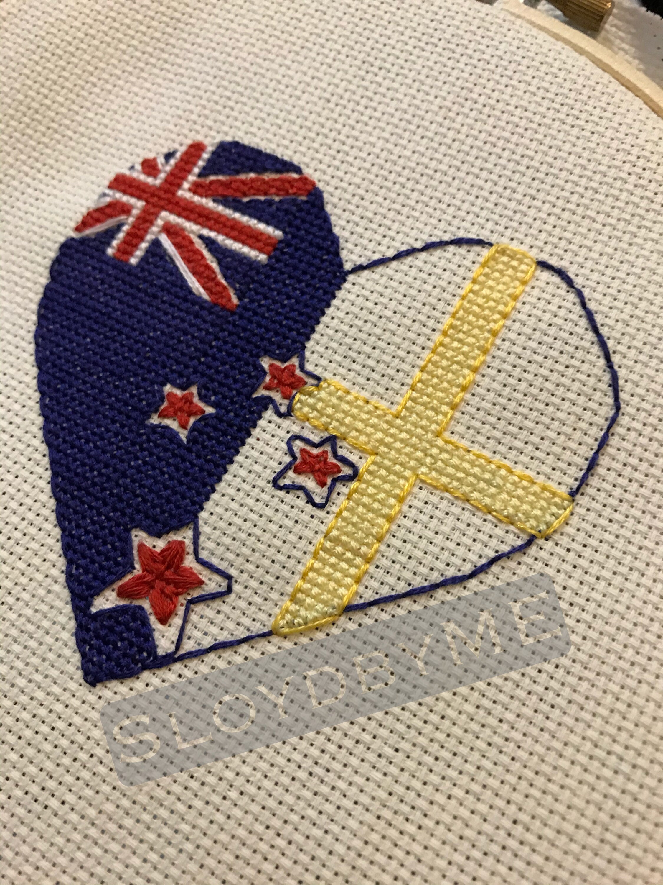 Custom Cross Stitch Flag Pattern - Etsy