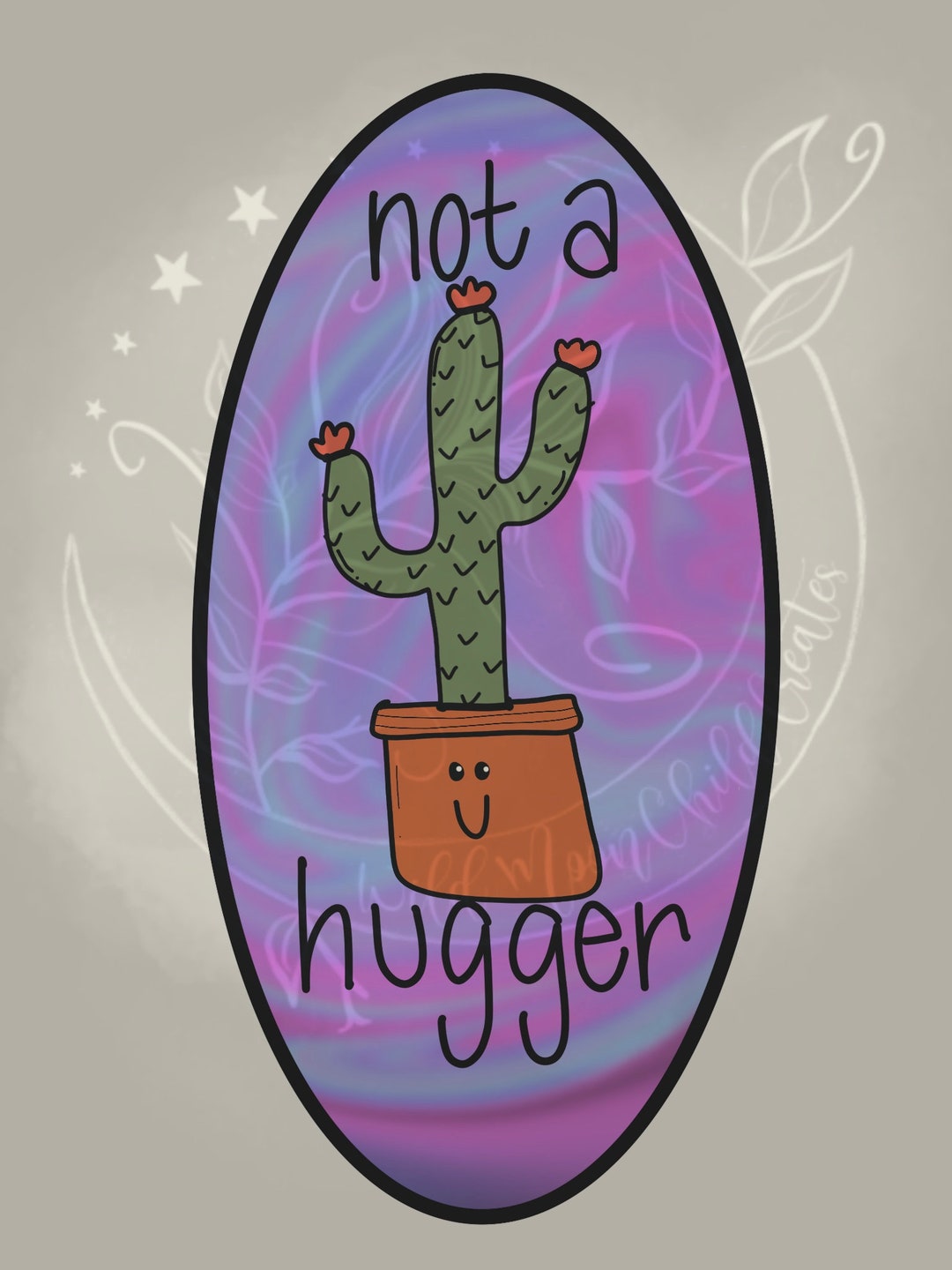 Not a Hugger Cactus - Etsy