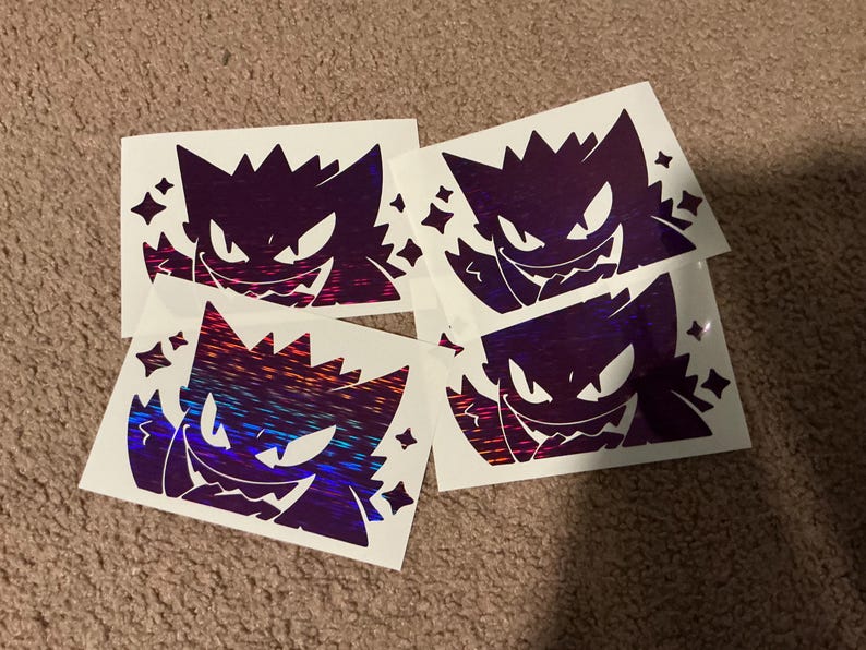 Gengar Window Peeker Vinyl Decal - Etsy