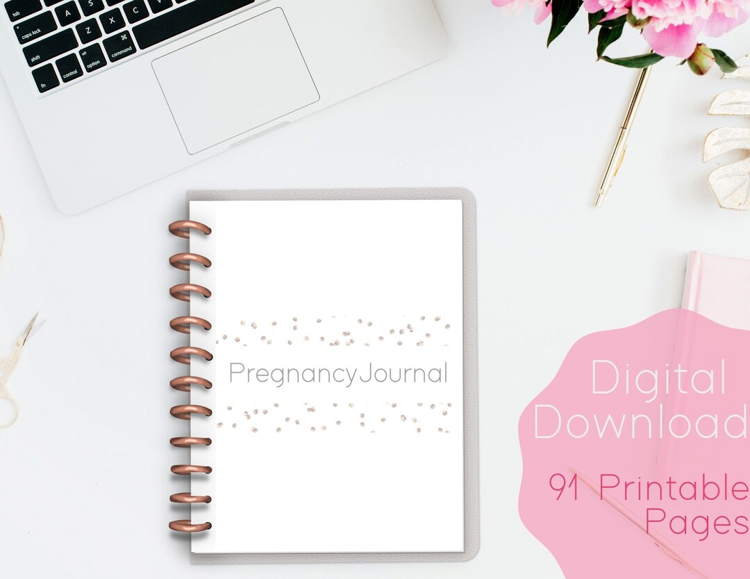 Printable Simple Pregnancy Journal, Week by Week Pregnancy Journal ...