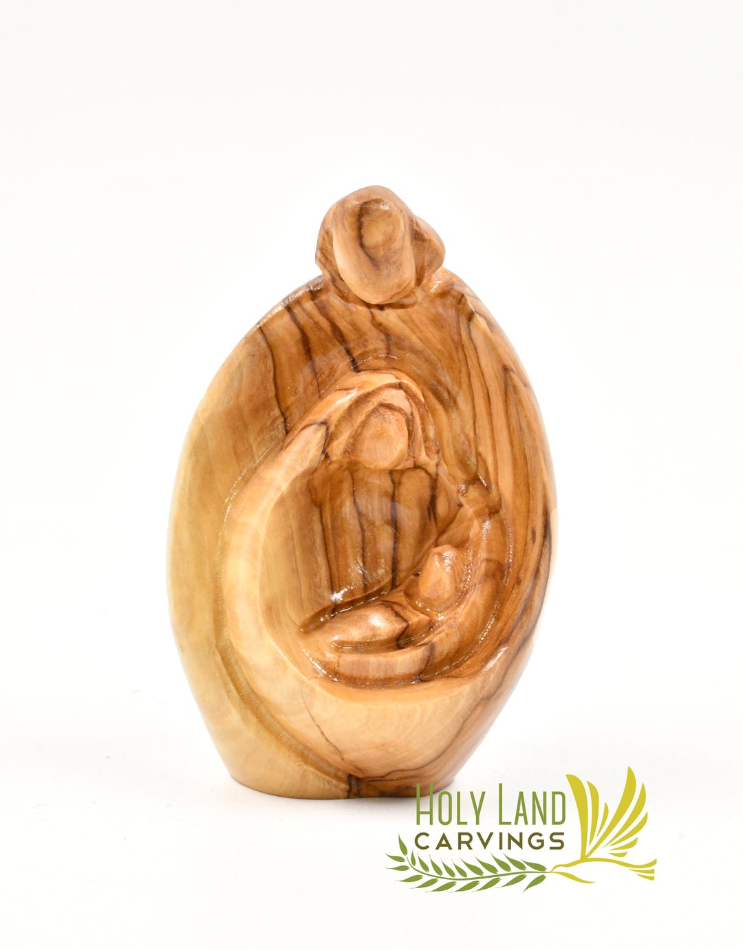 Small Holy Family Figurine | Holy Family Statue Made of Olive Wood in ...