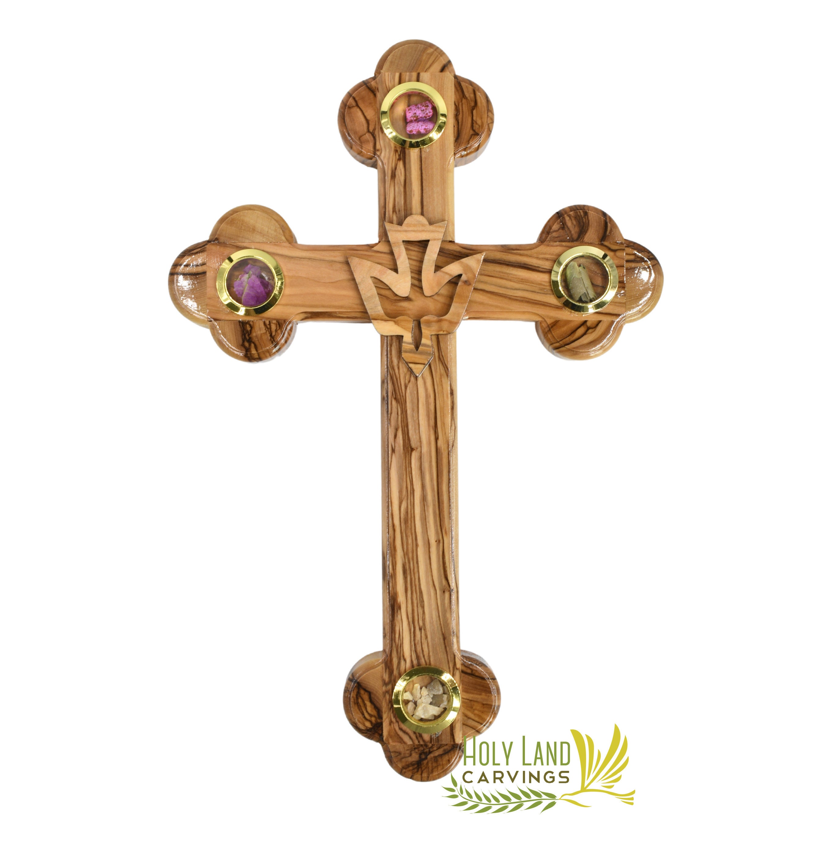 28 Cm 11 Inch Wall Cross Dove Olive Wood Cross Made in the - Etsy