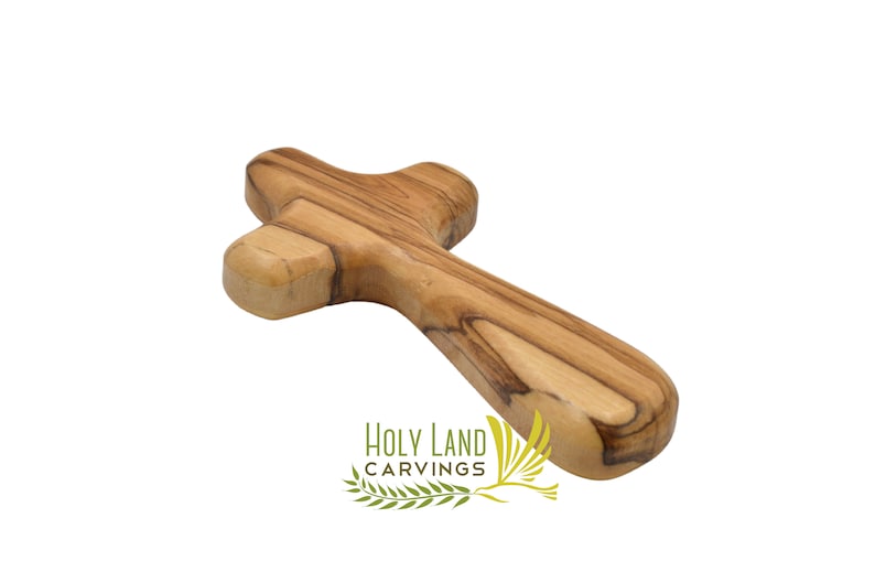 Comfort Cross Made of Olive Wood in the Holy Land 3.75 Inches Long ...