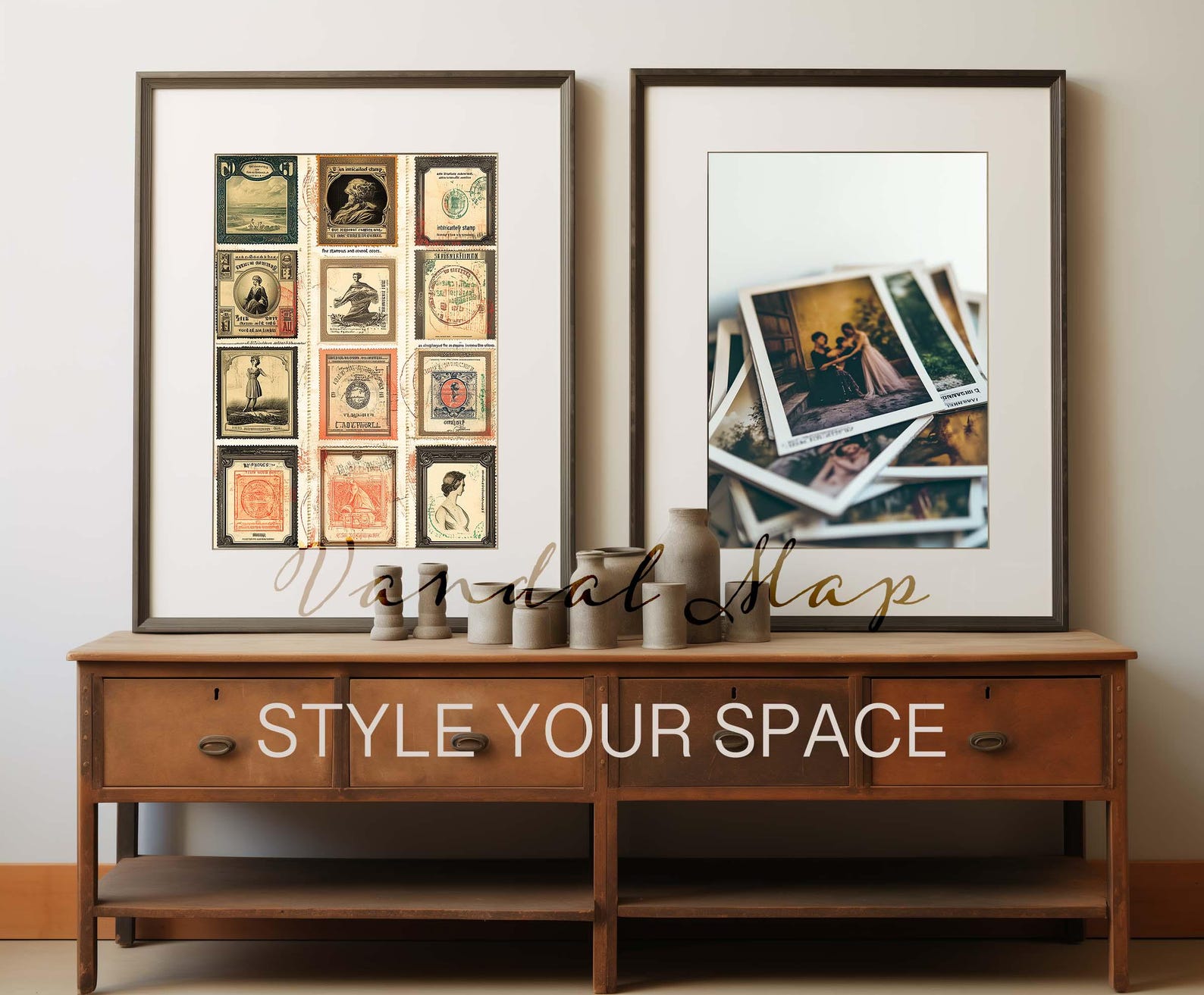 Printable Art Vintage Bundle, 30 Eclectic Prints, Vintage Style Wall ...