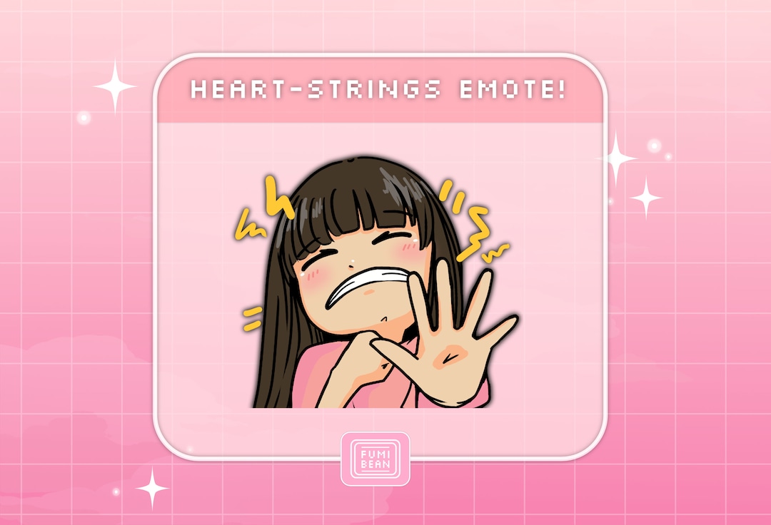 Heart-strings Twitch Emote by FUMIBEAN- Digital Drawn - Fast Delivery ...