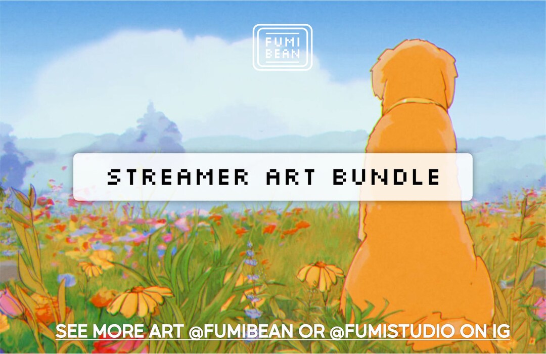 CUSTOM Streamer Art Bundle by FUMI - Online/offline Screen + Pfp - Etsy