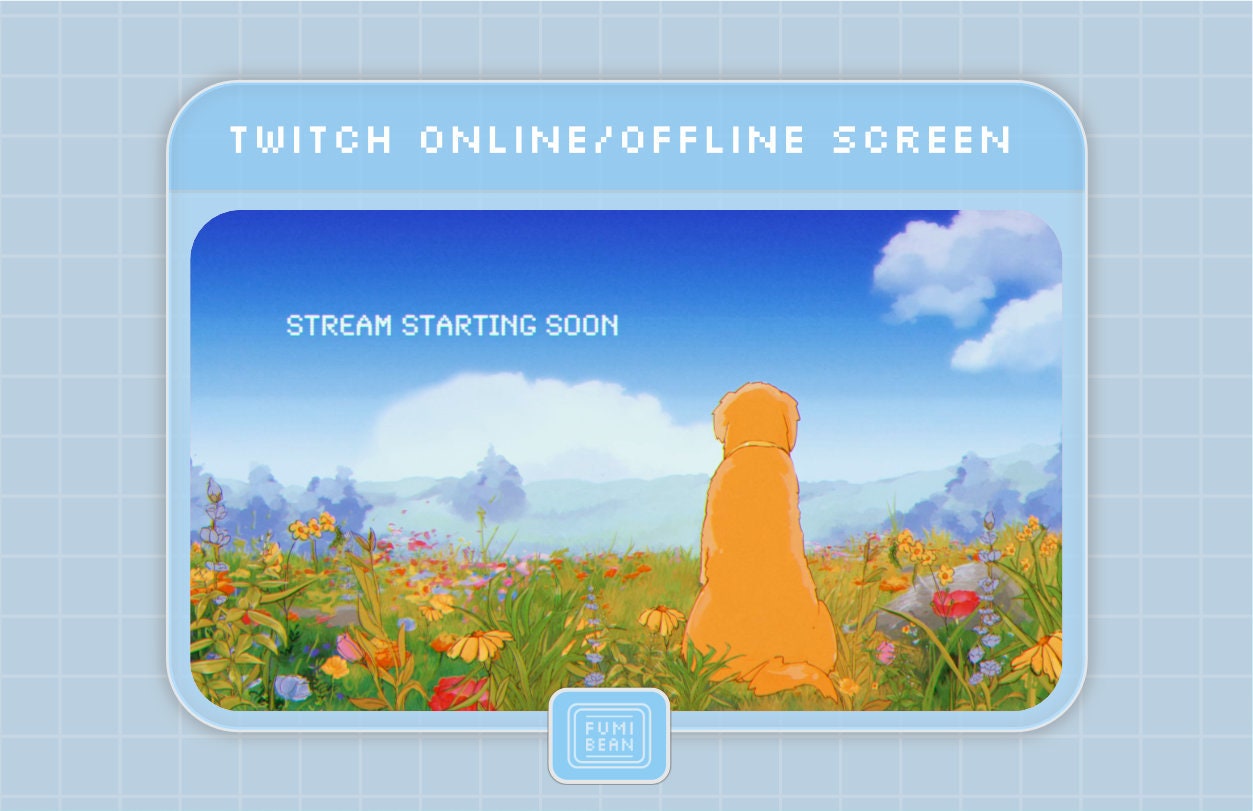 CUSTOM Streamer Art Bundle by FUMI Online/offline Screen Pfp - Etsy