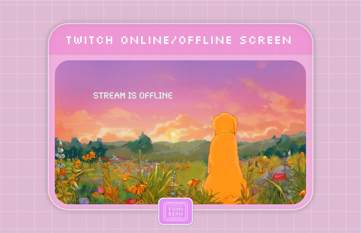 CUSTOM Streamer Art Bundle by FUMI Online/offline Screen Pfp - Etsy