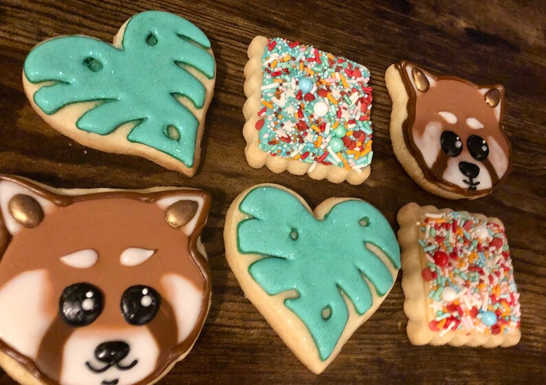 Red Panda Cookies Birthday Cookies Party Favors Panda - Etsy