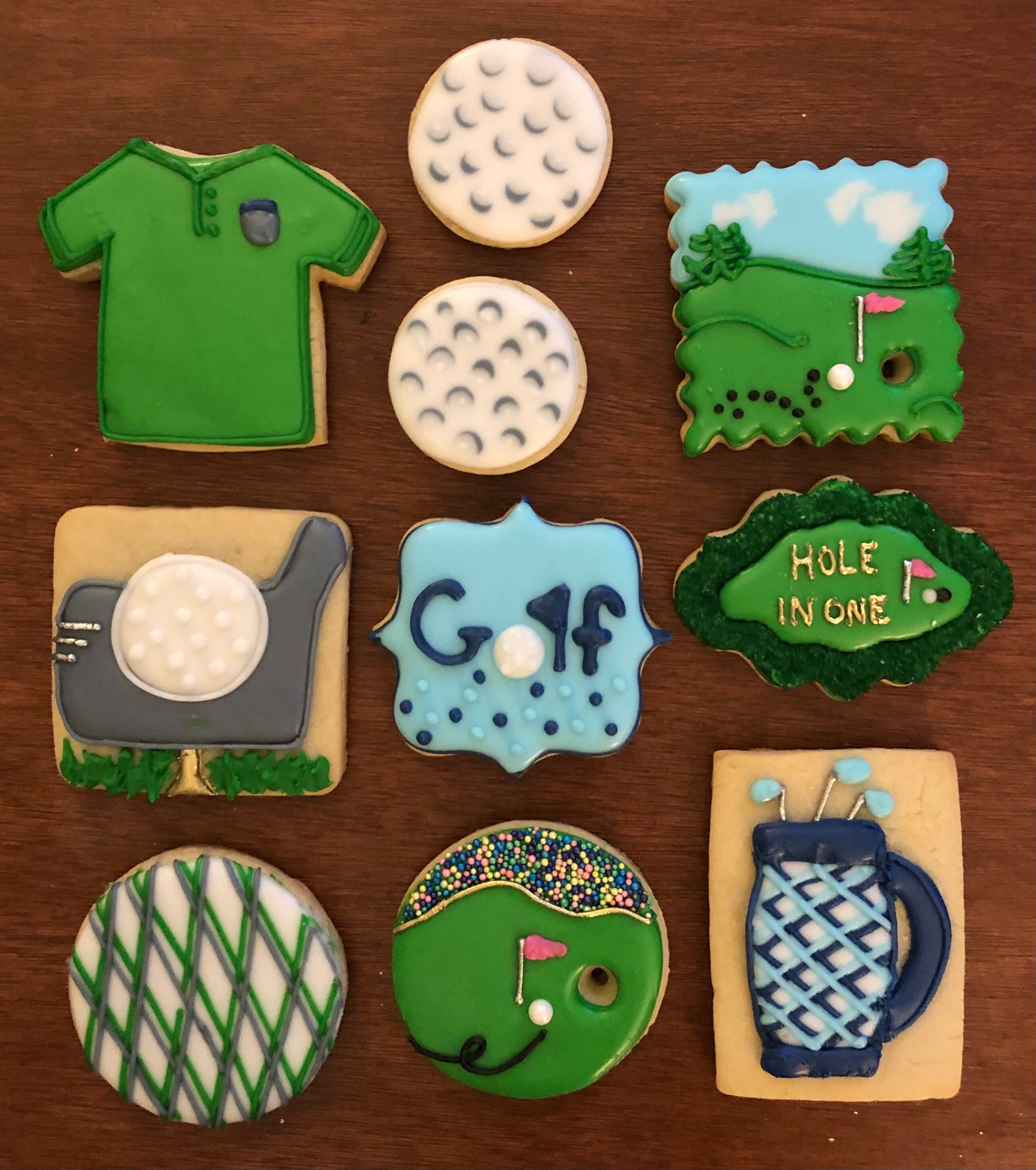 Golf Theme Cookies Golf Birthday Cookies Golf Sugar Cookies | Etsy