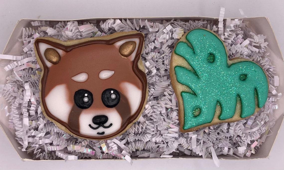 Red Panda Cookies Birthday Cookies Party Favors Panda - Etsy