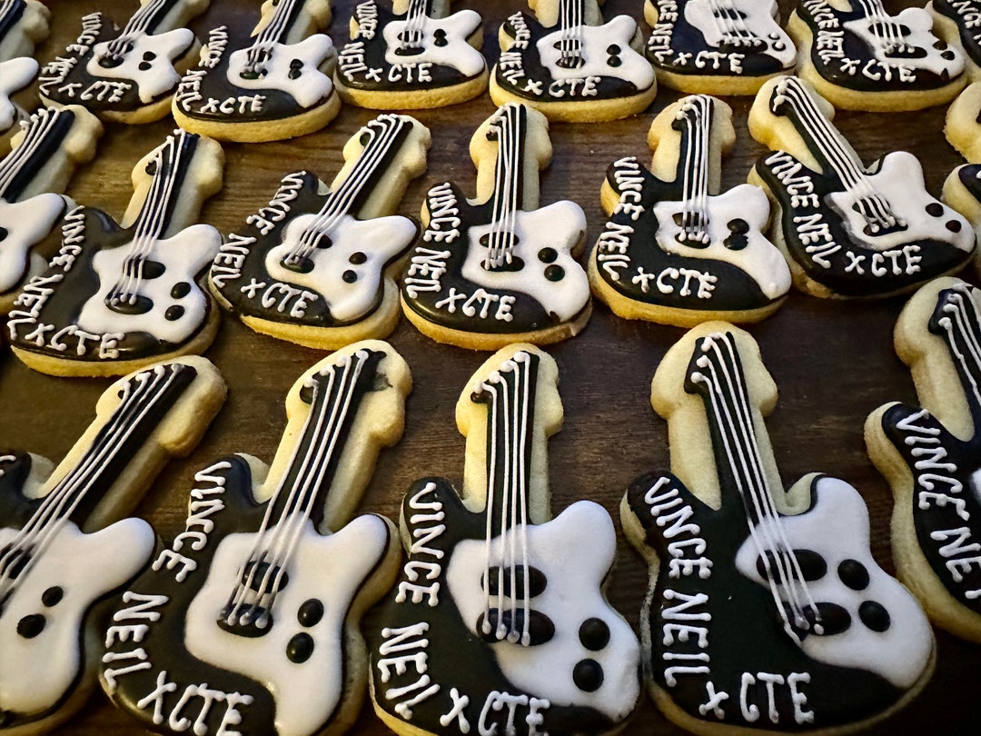 Electric Guitar Cookies Musical Sugar Cookies Dr. Feelgood - Etsy