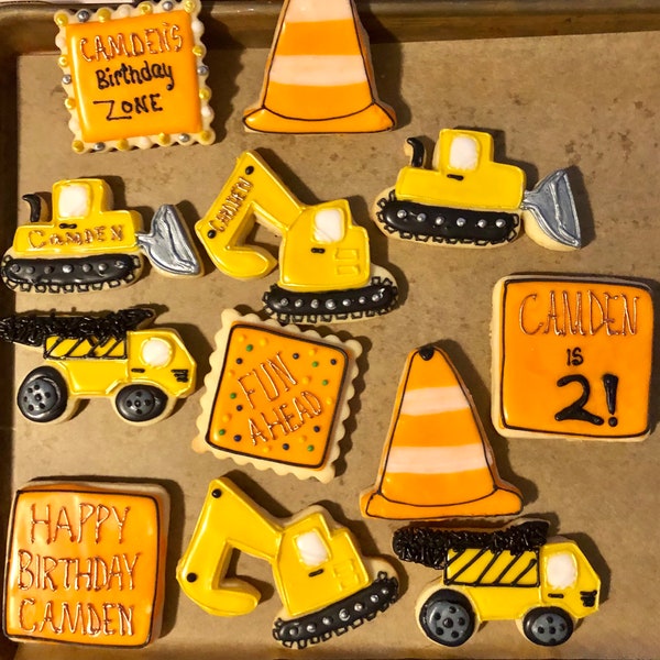 Construction Cookies - Etsy