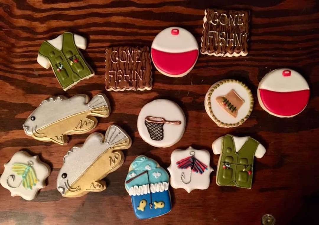 Gone Fishing Fly Fishing Sugar Cookies Cookie Gift - Etsy