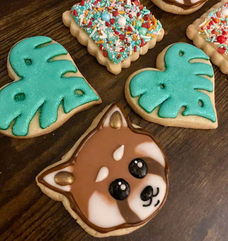 Red Panda Cookies Birthday Cookies Party Favors Panda - Etsy