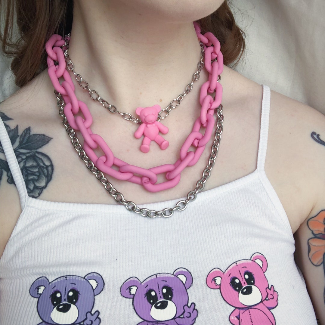 The Pink Pastel Chunky Chains - Etsy
