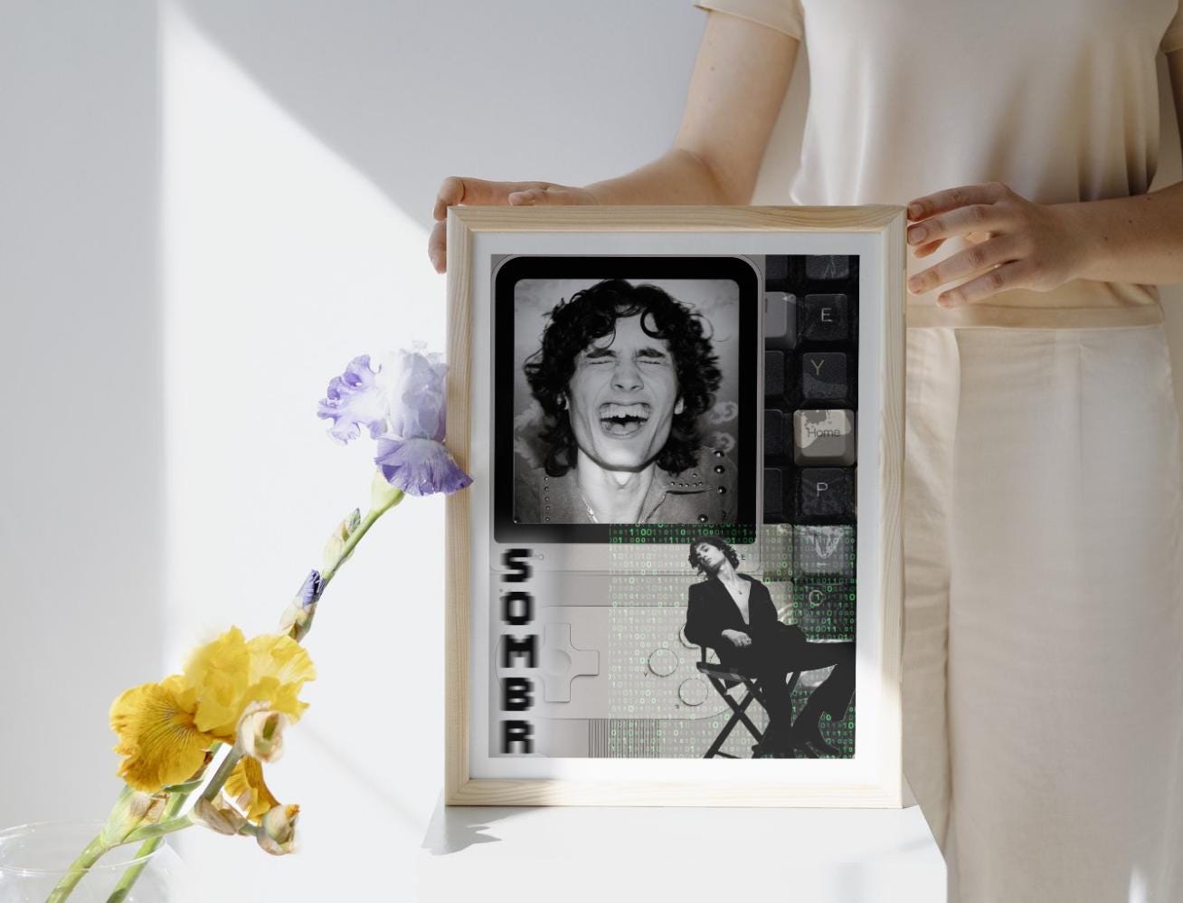 Sombr Digital Collage Poster Print - Etsy