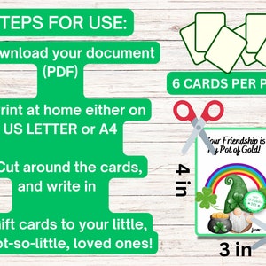 Saint Patrick’s Day Cards for Kids Adults/us Letter & A4 Sizes/variety ...