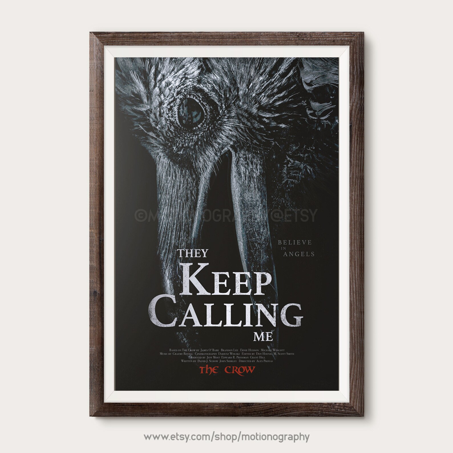 The Crow - Movie Poster, Film Poster, the Crow Poster, Superhero Poster ...