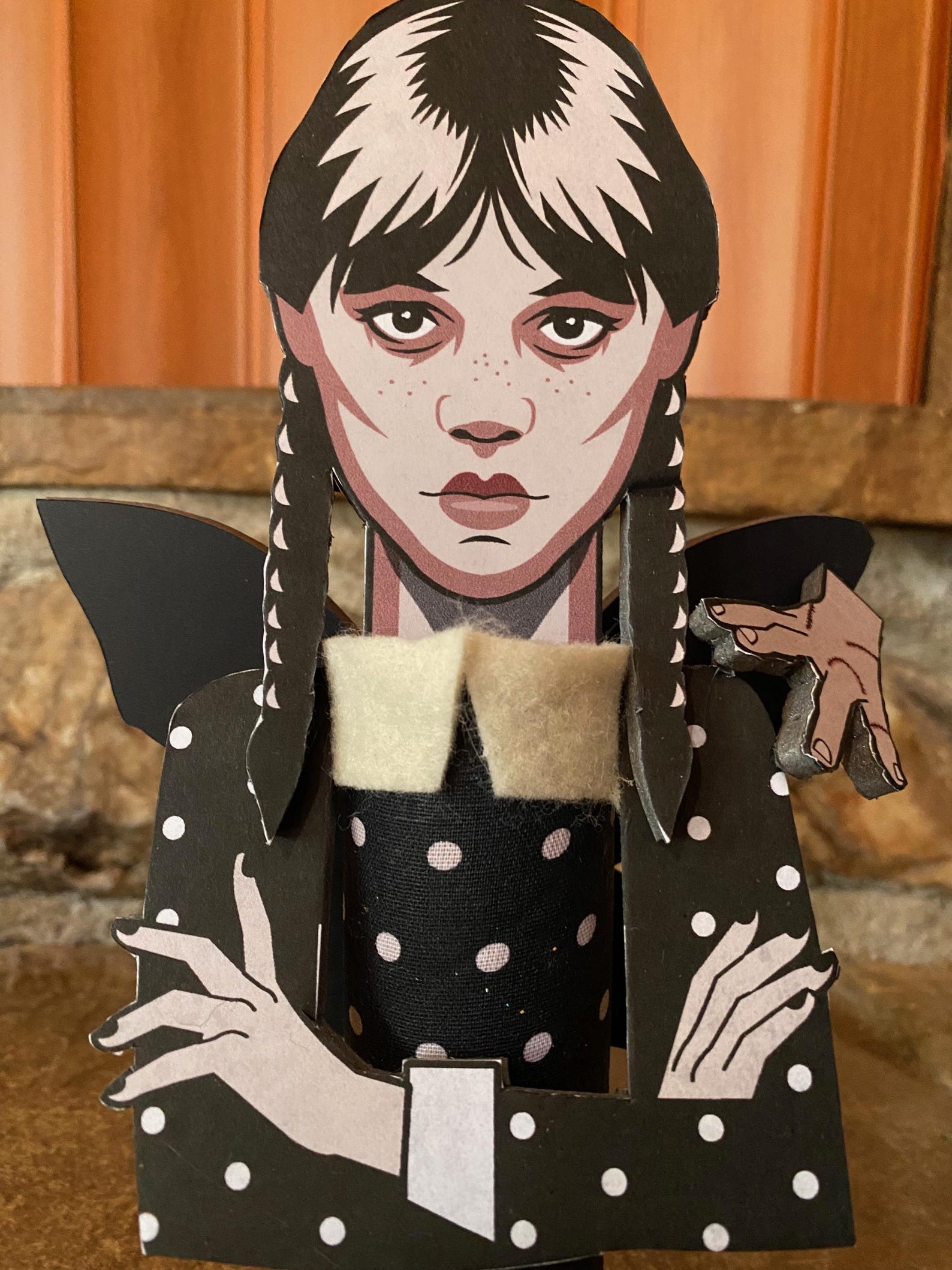 Wednesday Addams Handmade Gothic, Spooky Addams Family Tree Topper - Etsy