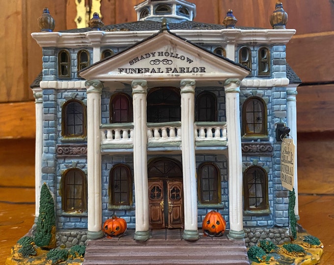 Lemax Spooky Town Halloween Village Shady Hollow Funeral Parlor - Etsy