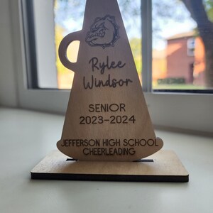 Personalized Cheer Gift, Custom Cheer Megaphone, Cheerleading Senior ...