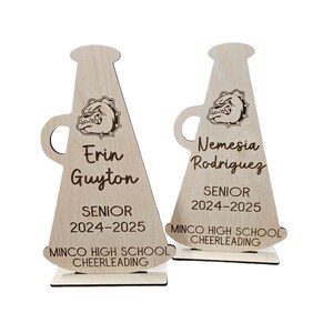 Personalized Cheer Gift, Custom Cheer Megaphone, Cheerleading Senior ...