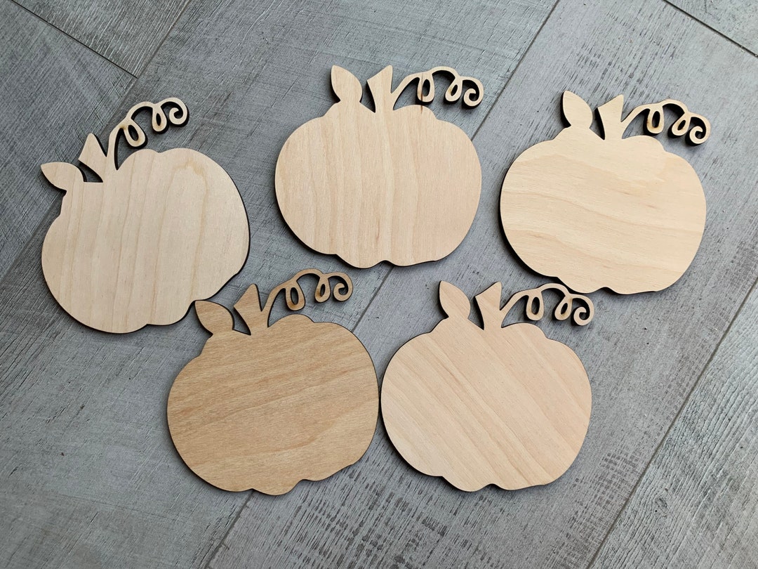Pumpkins Wood Blanks DIY Craft Blanks, Fall Craft Supplies, Pumpkin ...