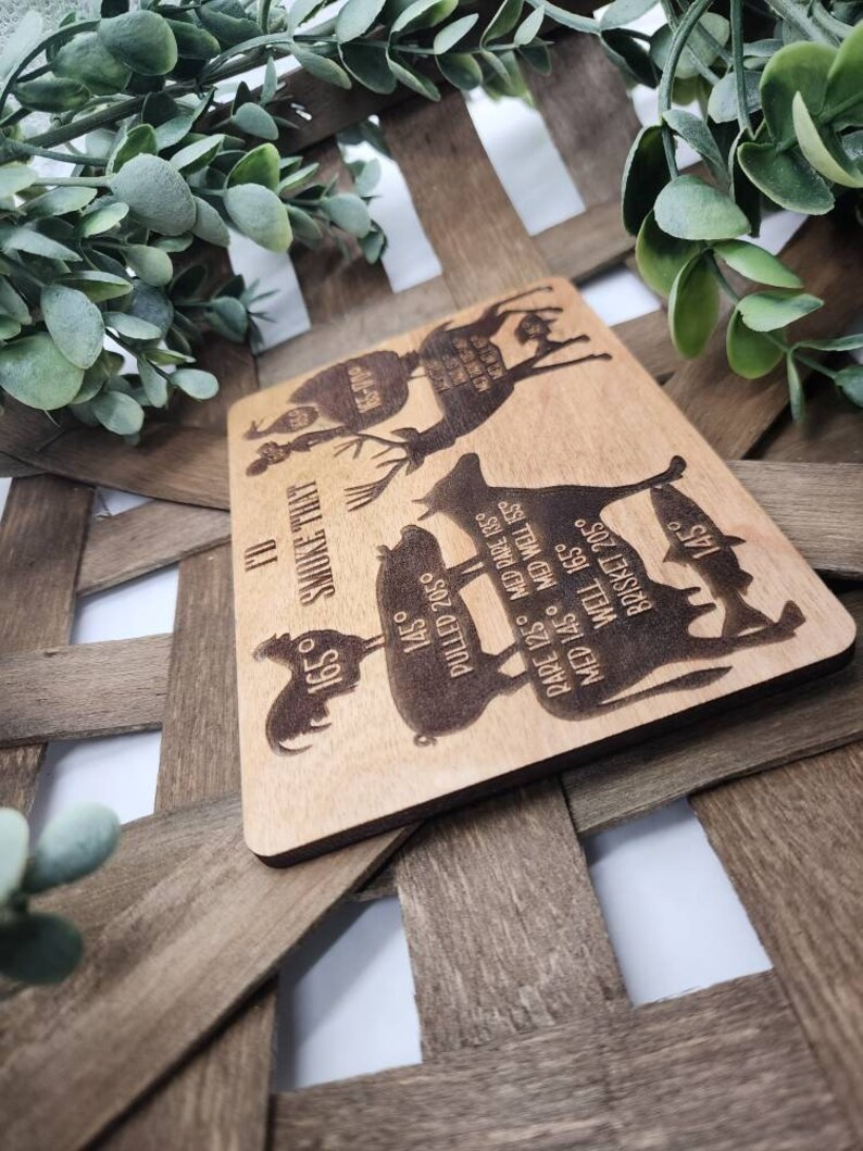 Meat Temperature Magnet Animal Cooking Temp Guide Magnet - Etsy