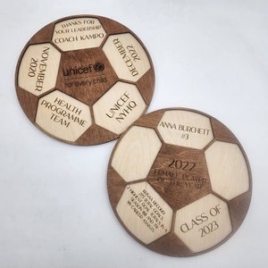 Personalized Soccer Team Coach's Plaque, Thanks for A Great Season ...